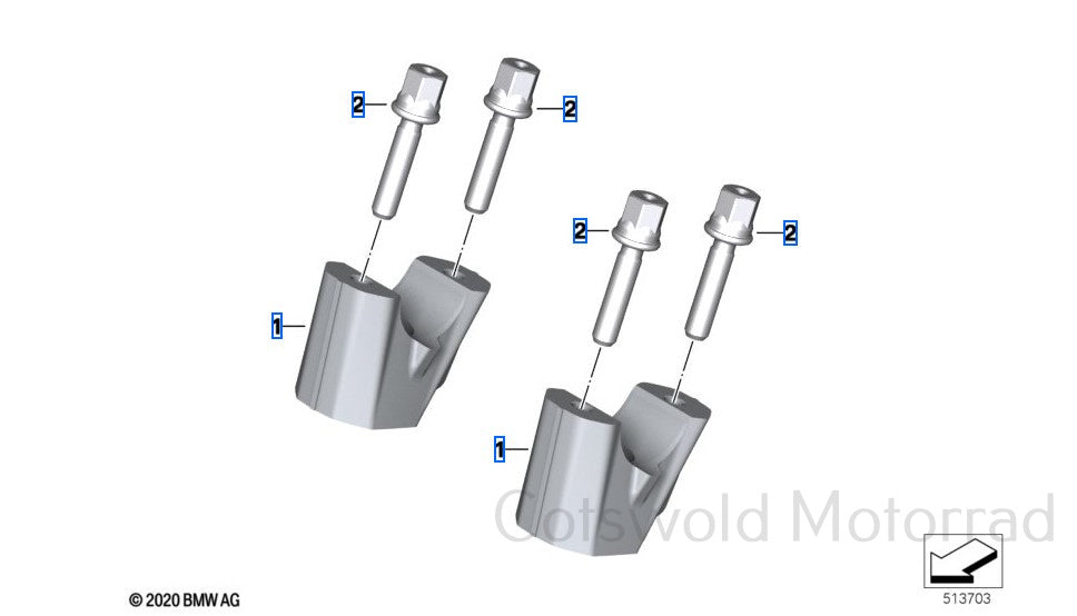 BMW Motorrad 10mm Bar Riser Kit – Cotswold BMW Motorrad Online